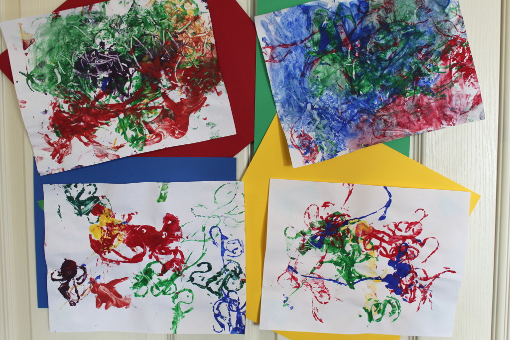 Spaghetti Worm Painting