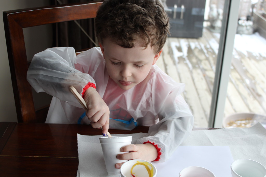 Spaghetti Worm Painting